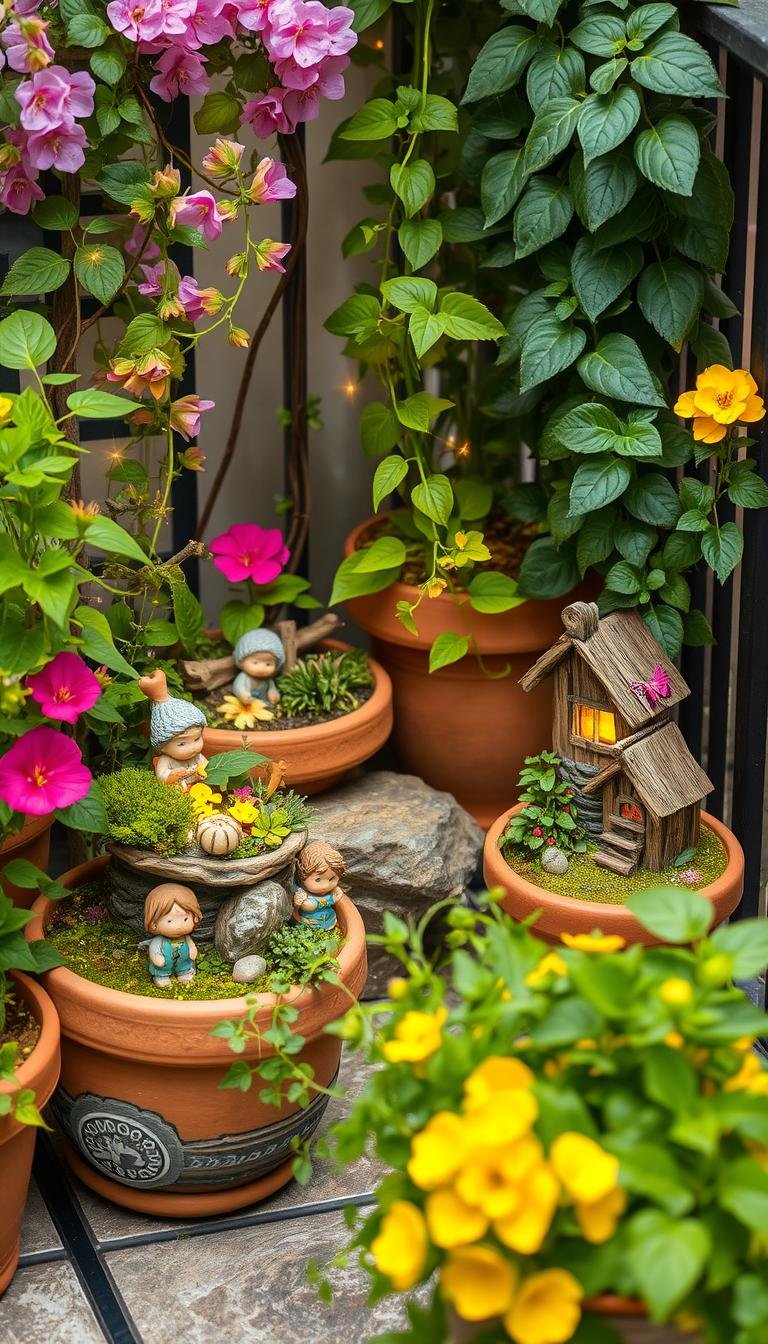 Fairy Garden Pots for Patios and Balconies: Making the Most of Small Areas